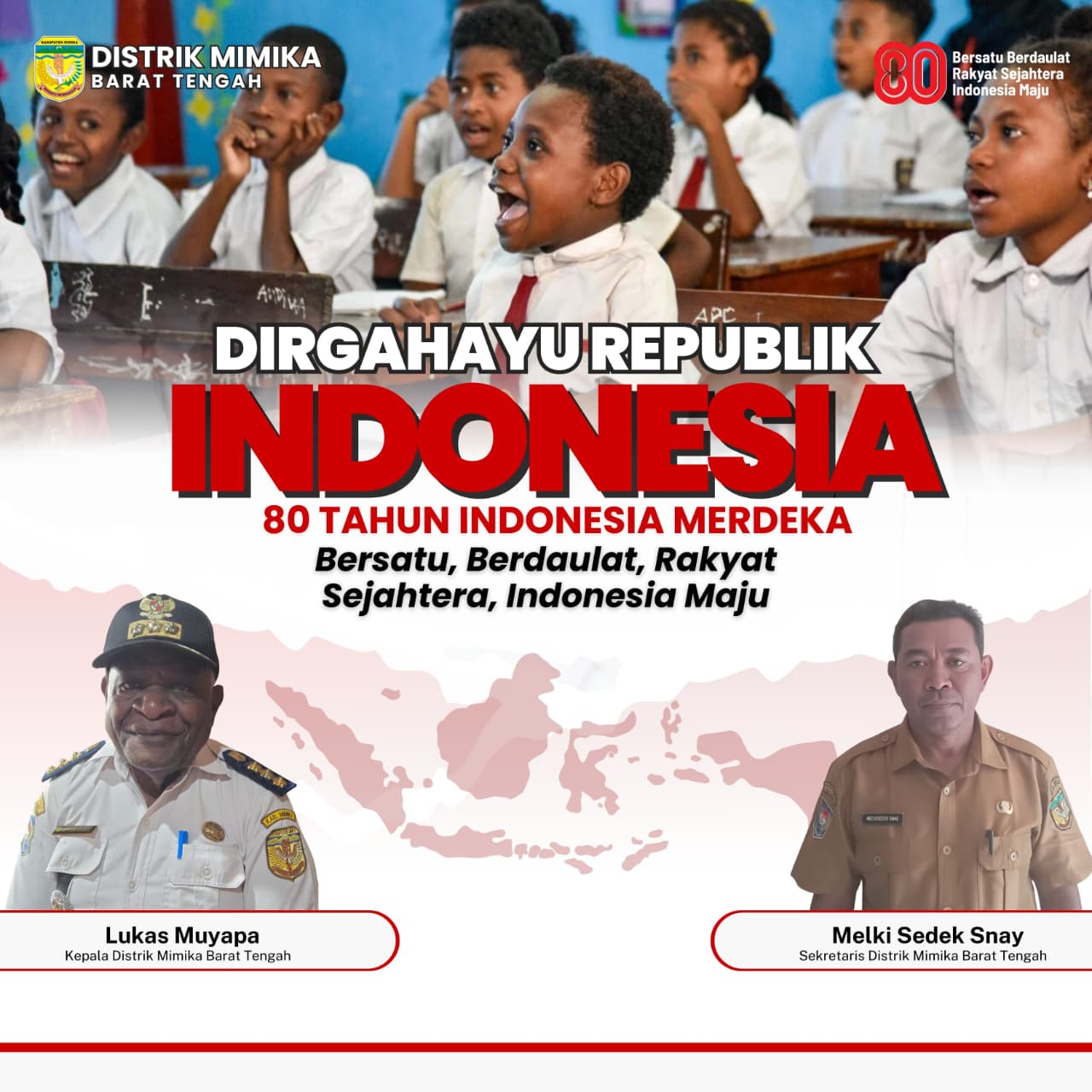 Meriahkan HUT Kemerdekaan RI ke- 80 dan Menyambut Hari Jadi Mapurujaya ke- 49, Wabup Mimika ...